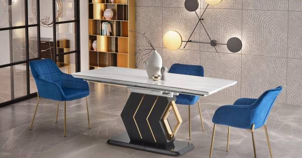 Разтегателна трапезна маса Vincenzo - Топ Цени | Мебели Онлайн Orhideamebel.com